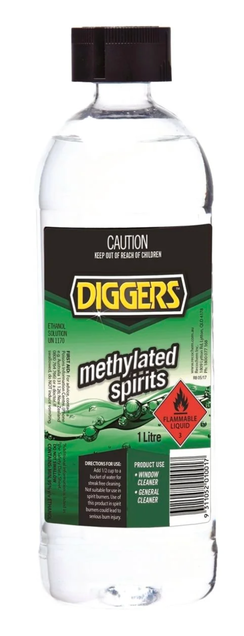 DIGGERS 1L Methylated Spirits – paintmate.com.au
