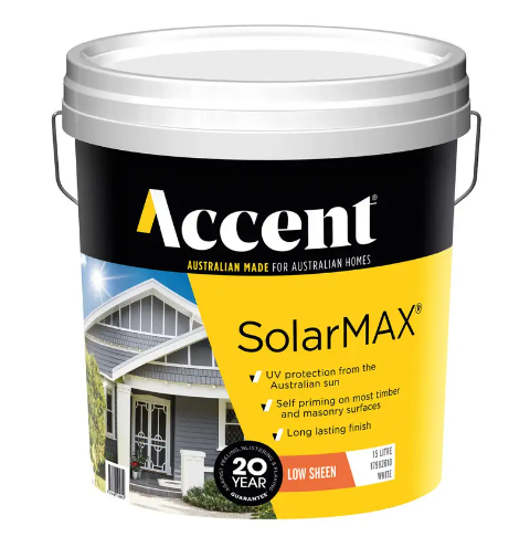 Accent SolarMAX Exterior Low Sheen White Base – paintmate.com.au