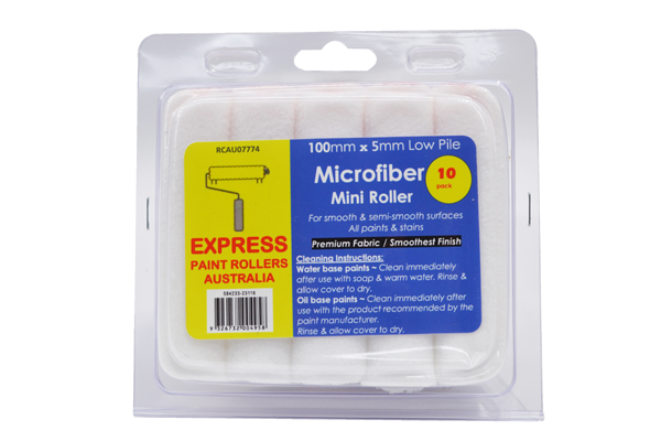 Express Microfibre mini roller 10 pack - 10mm Nap – paintmate.com.au
