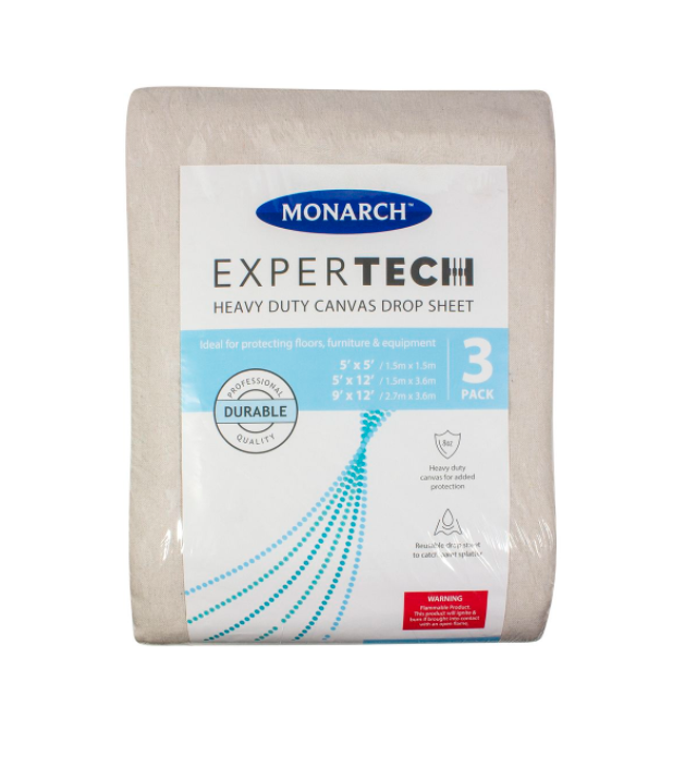 Monarch Expertech Canvas Drop Sheet - 3 Pack – paintmate.com.au