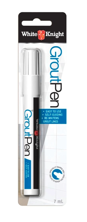 White Knight 7ml White Grout Pen – paintmate.com.au